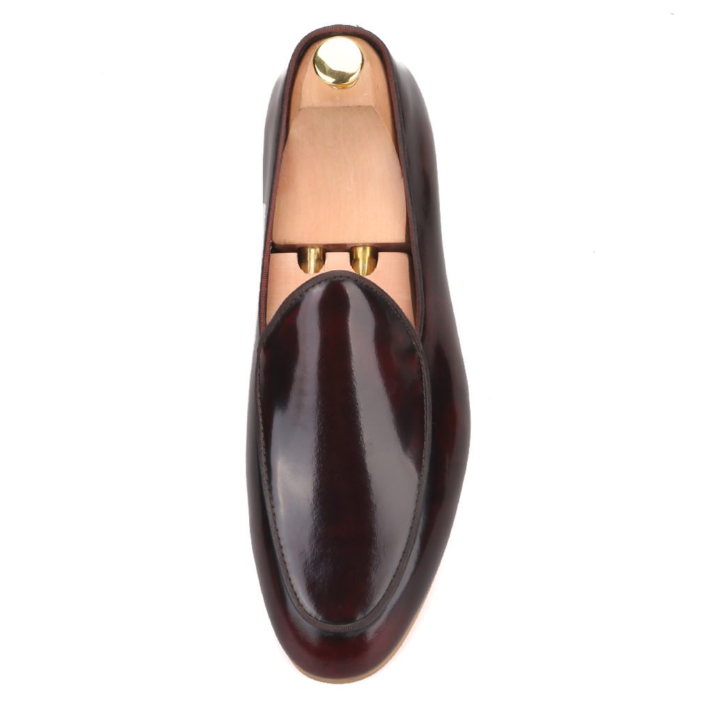 Brown Patent Belgian Loafer - Merlutti